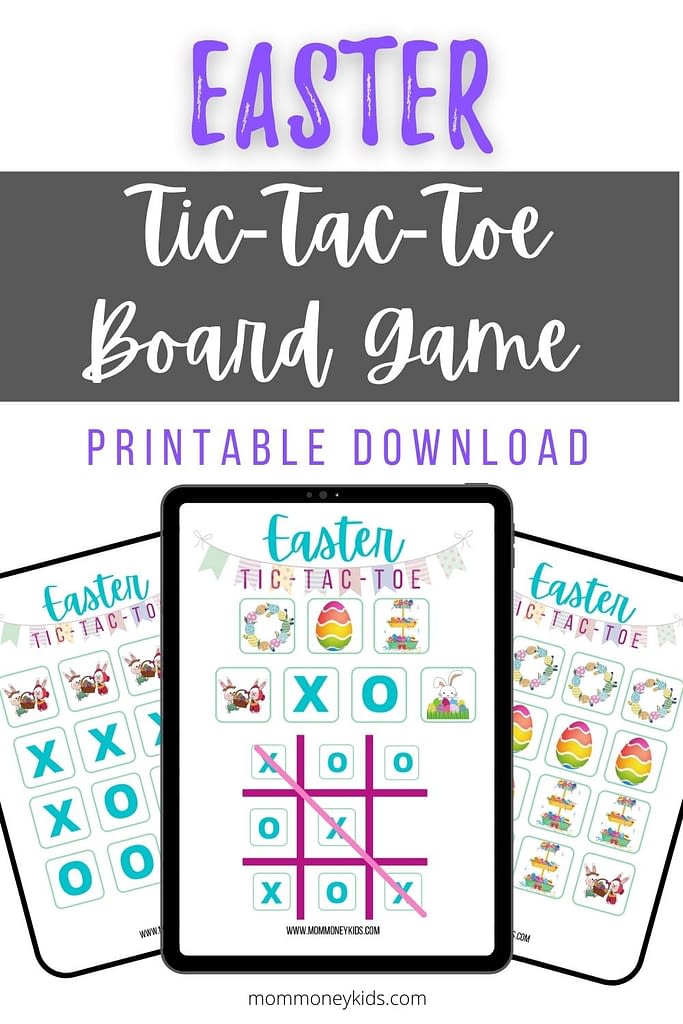 Easter Tic Tac Toe Free Printable Game - Mom Money Kids