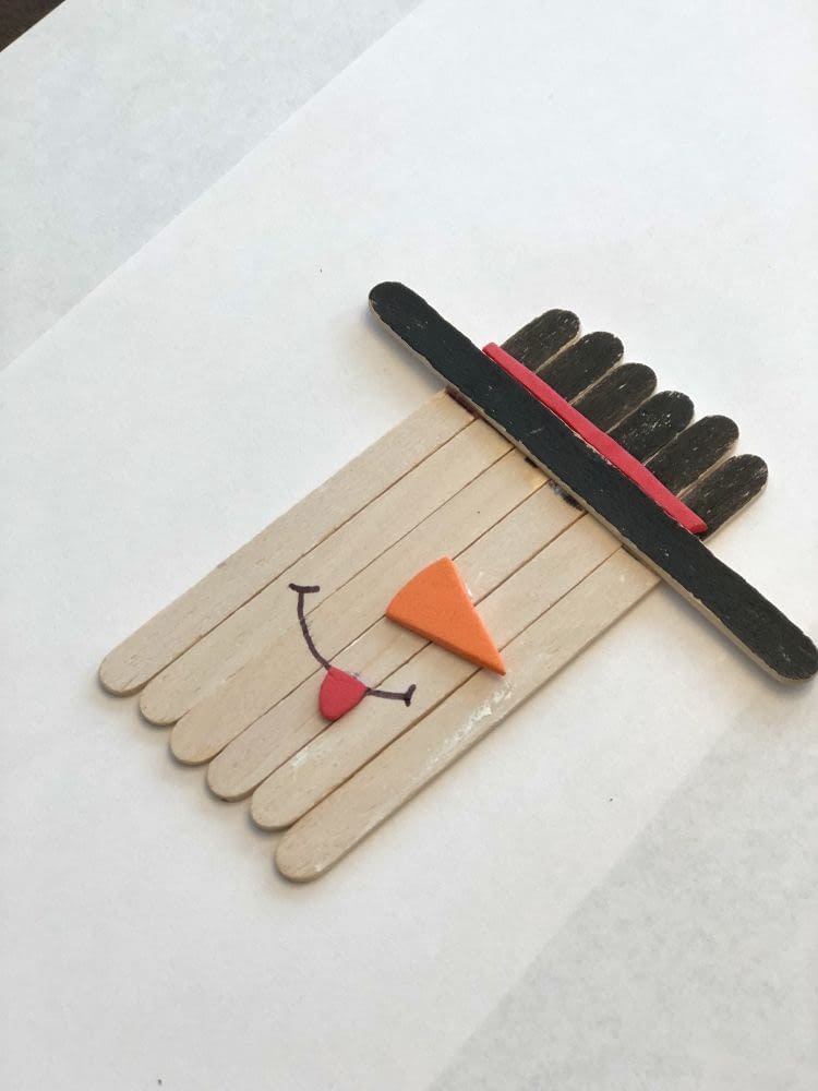 Winter Popsicle Stick Snowman DIY Toddler Craft - Mom Money Kids